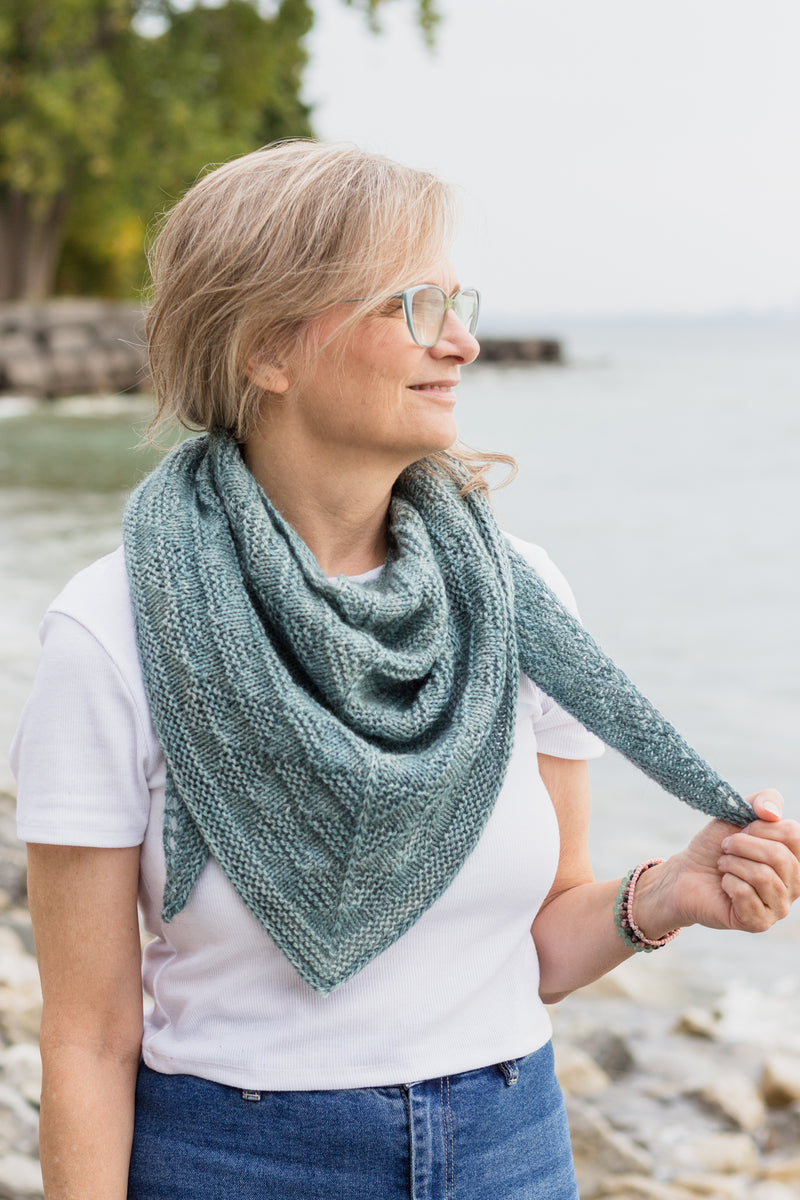 Diamond Edged Shawl Knitting Pattern – Kelene Kinnersly Designs