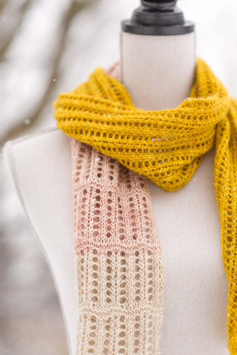 Edging Lace Scarf Knitting Pattern – Kelene Kinnersly Designs