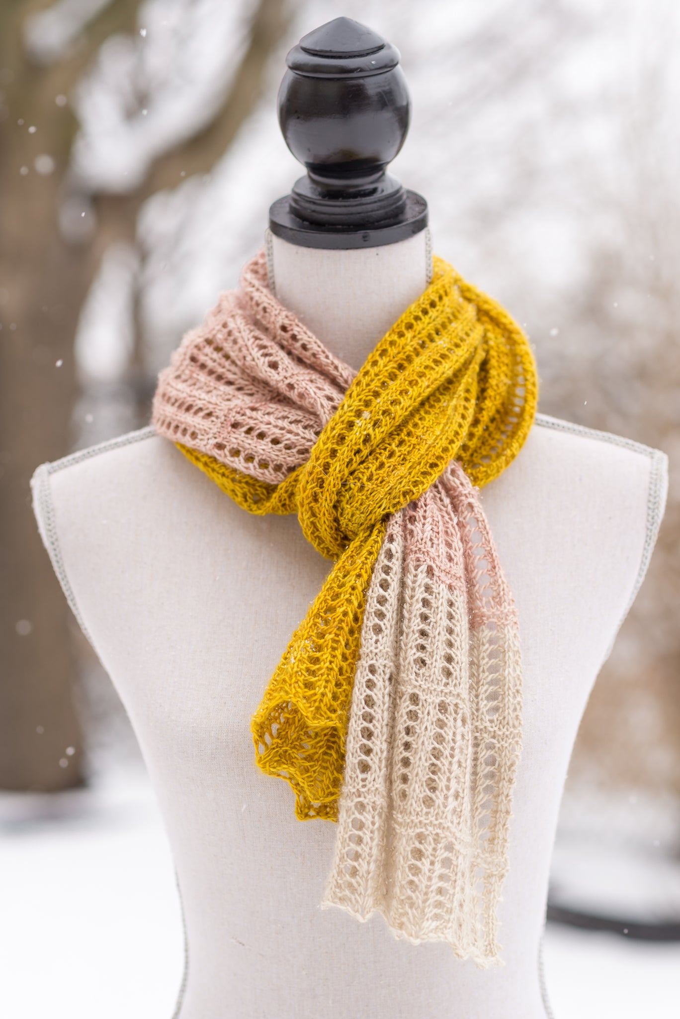 Edging Lace Scarf Knitting Pattern – Kelene Kinnersly Designs